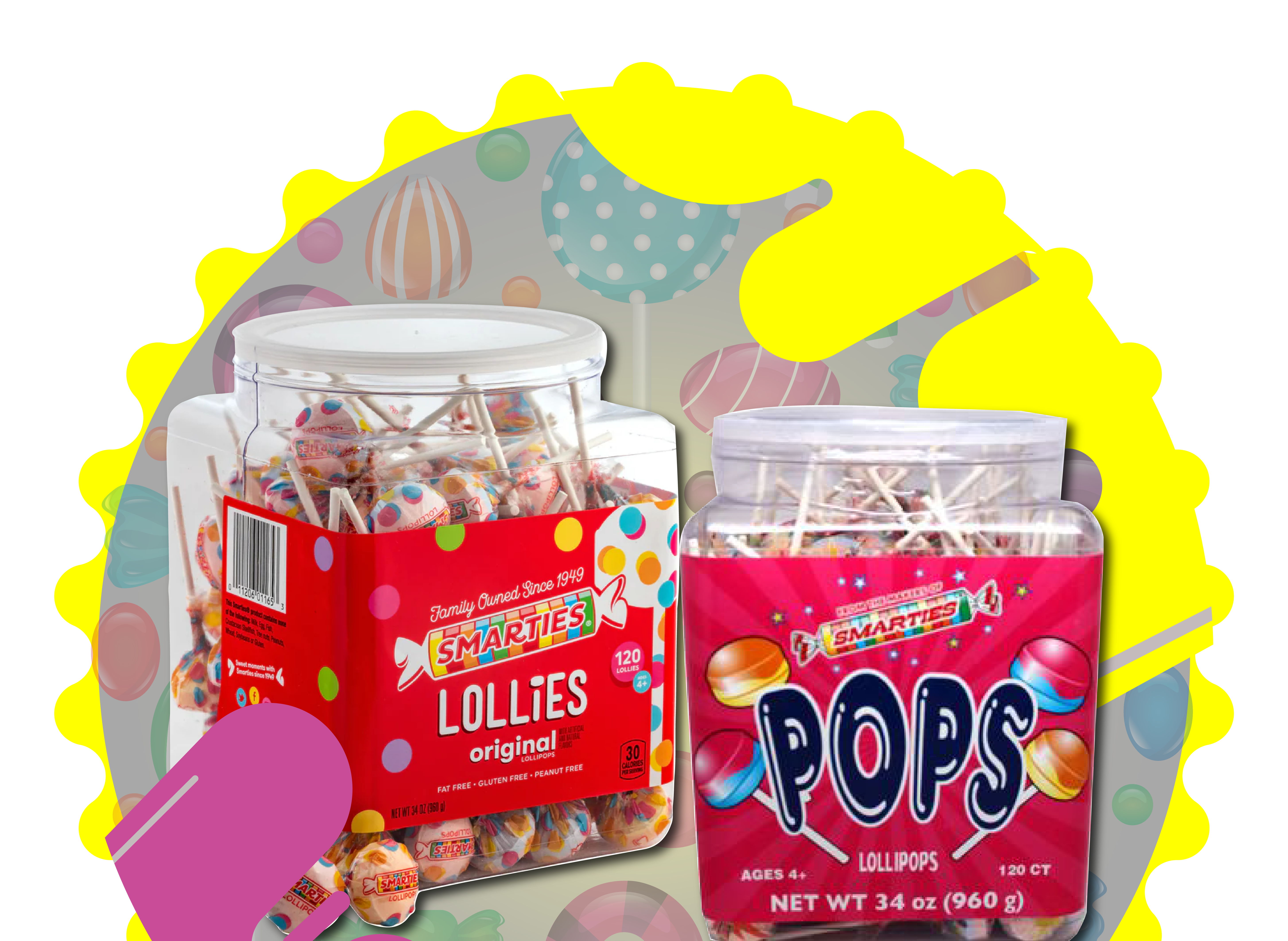 Smarties Lollipops